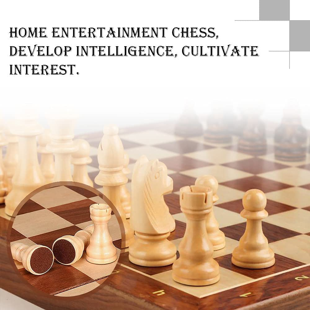 Chess Board, Chess Sets Wooden Travel Chess Set for Adults and Kids ...