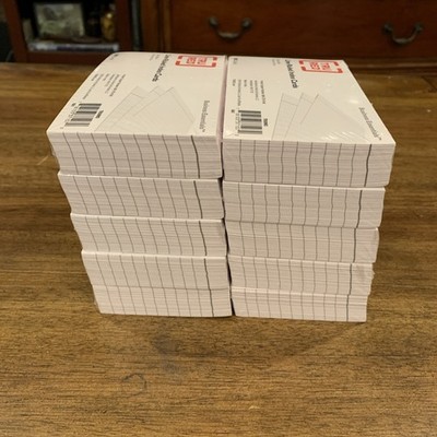 Lot Of 10- Staples/TruRed 3"x5" Line Ruled White 1000-Heavy Index Cards ...
