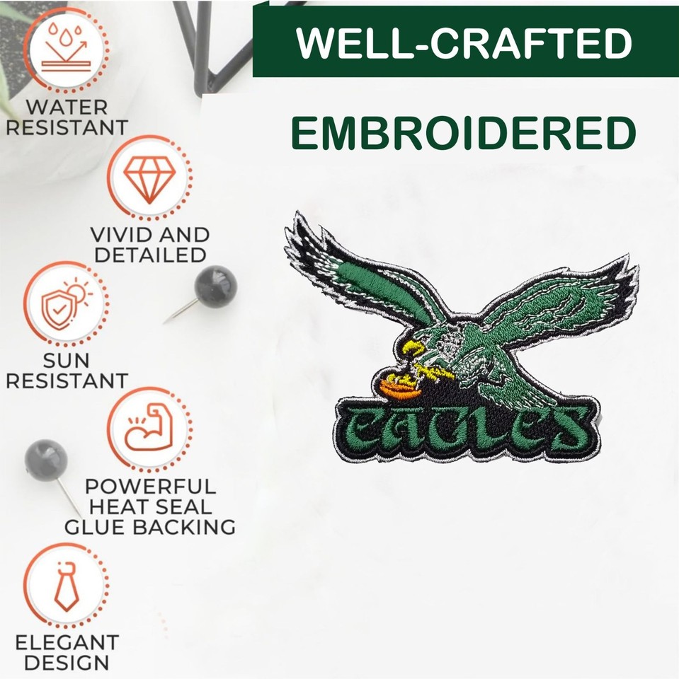 Philadelphia Eagles NFL Team Logo Iron On Patch - Sew Patch ...