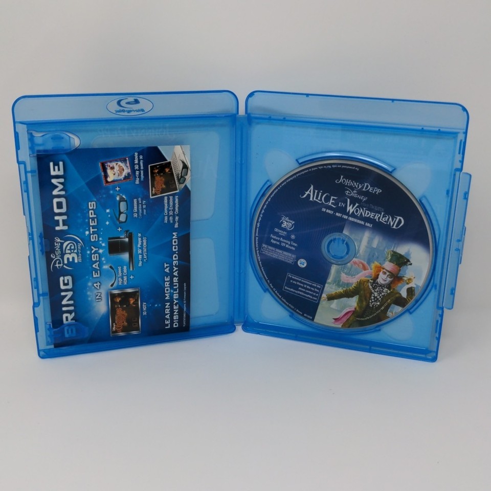 Disney Alice in Wonderland Live Action Tim Burton Johnny Depp (Blu-ray ...