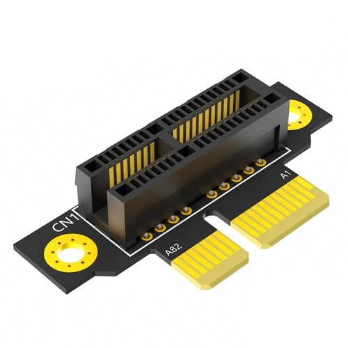 PCIE 1X 90 Degree Reverse Male to Female Risers Card for 1U Servers ...
