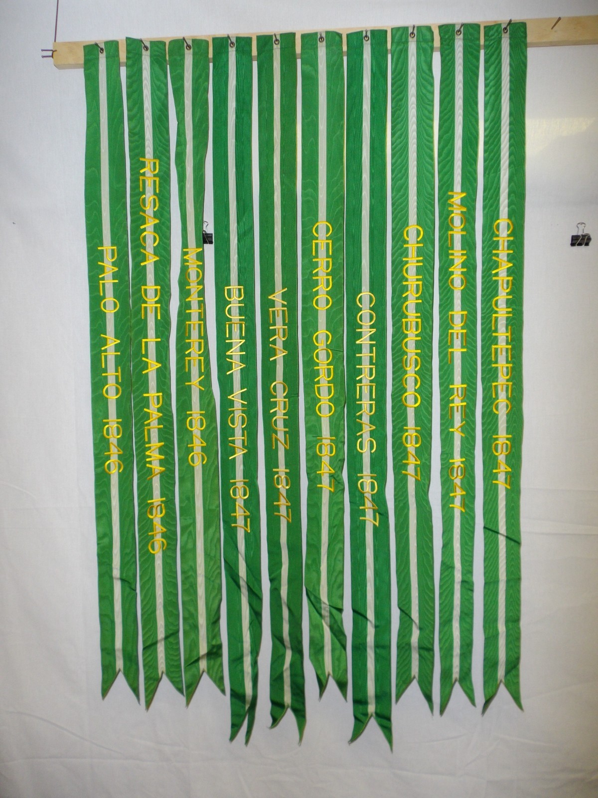 169set US Army Streamer Mexican War set 1 each, 10 streamers total 1847 ...