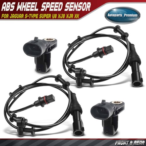 4x Front & Rear L&R ABS Wheel Speed Sensor for Jaguar S-Type Super V8 ...
