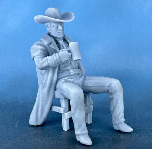 cowboy at the Saloon Western Decor Tabletop Miniature. American ...