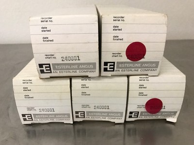LOT OF 5 Esterline Angus Chart Recorder Paper 240881 11" NEW OLD STOCK ...