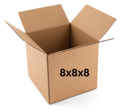 8" x 8" x 8" CARDBOARD - SINGLE BOX - CUBED - 32ect | eBay