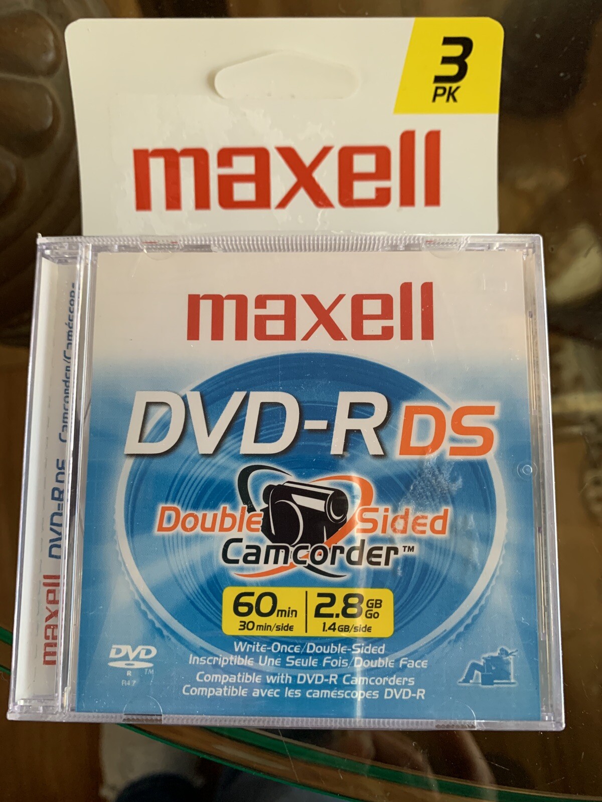MAXELL DVD-R DS Camcorder disc 3 pack sealed unused | eBay