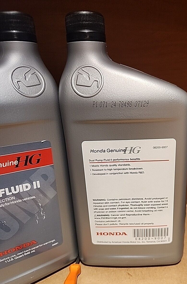 2X Honda OEM Dual Pump Fluid II DPSF DPSF II NEW SEALED 08200-9007 | eBay
