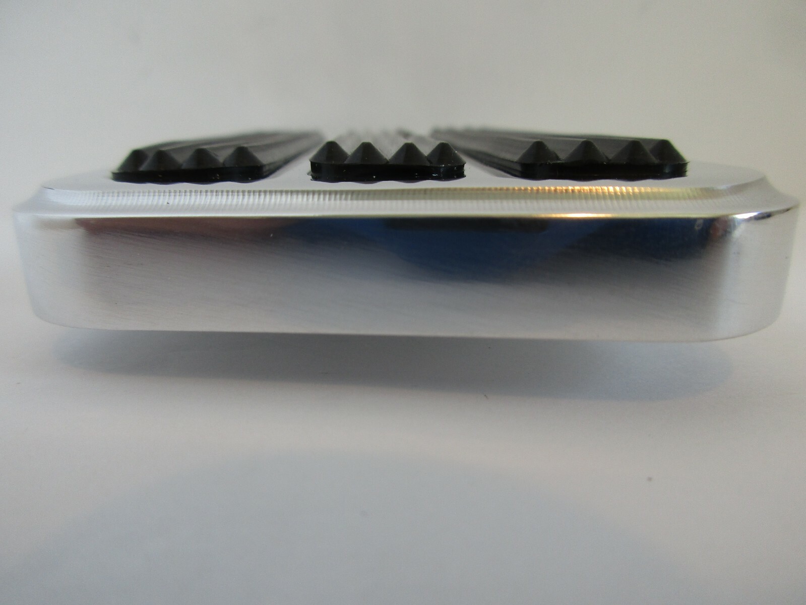 Polished Billet Aluminum Brake Pedal Pad Rectangle Chevy Ford Hot Rod ...