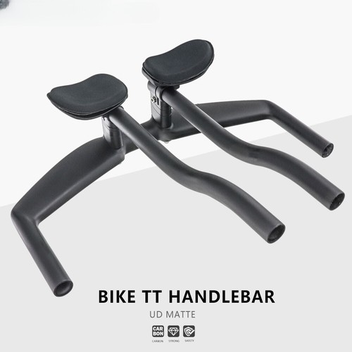 400/420/440mm Carbon Fiber Time Trial Handlebar TT Bar Triathlon Rest ...