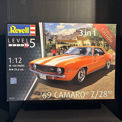 REVELL 07727 LIMITED EDITION ‘69 CAMARO Z/28 MODEL KIT-NIB-1:12 SCALE ...