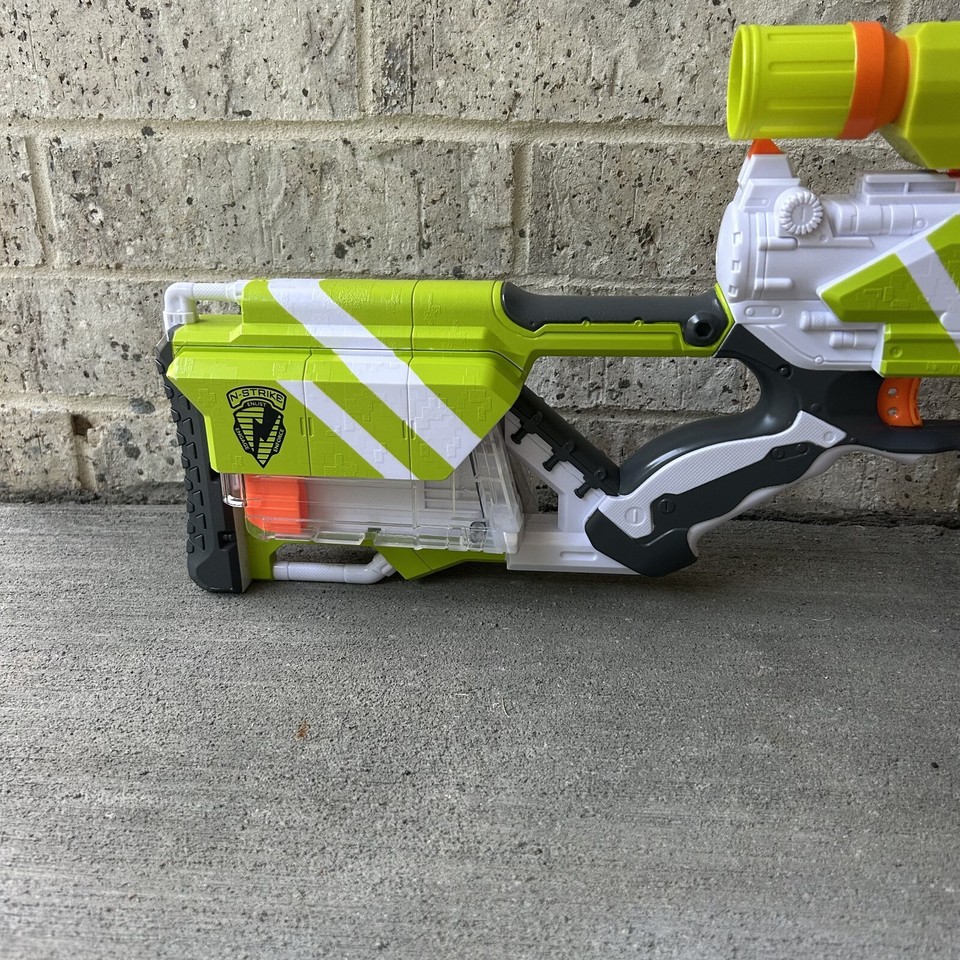 NERF N-Strike Longstrike CS-6 Modulus Blaster Rifle with Scope & 3 Mags ...