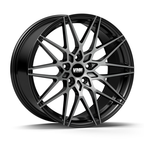 4pcs 19" VMR Wheels V801 19x8.5 et40 5x112 66.6mm Bore, Titanium Black ...