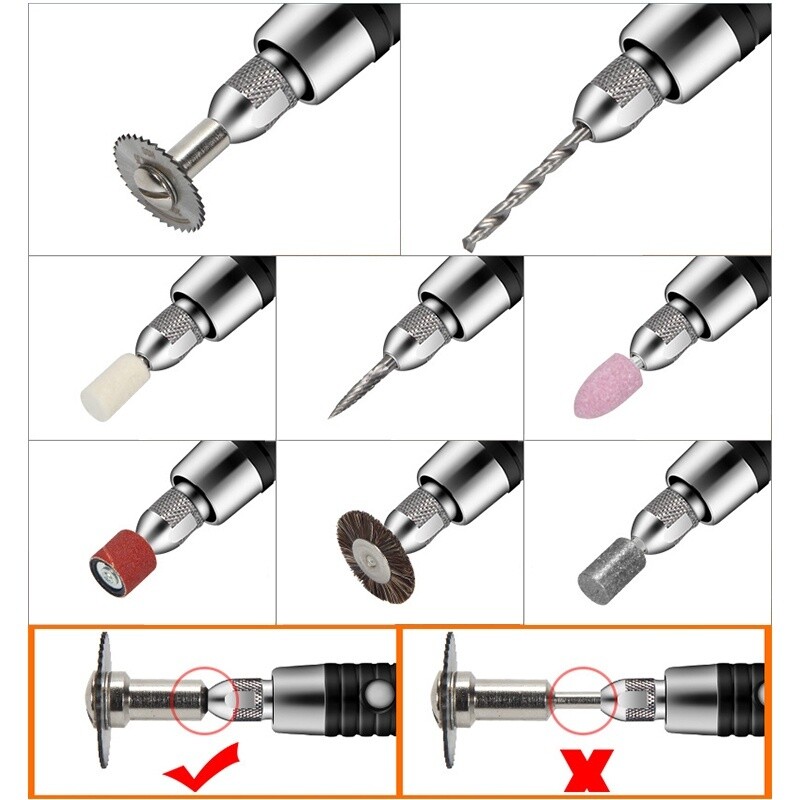 161/105Pcs Rotary Tools Accessories DIY USB Mini Electric Grinder ...