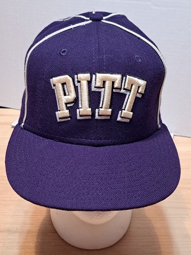 Pitt Panthers Fitted Hat Cap Size 7 New Era 59Fifty Wool Purple ...