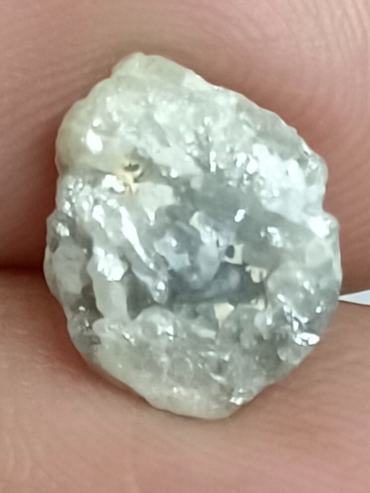 2.50 Ct Silver Color Raw Uncut Diamond Natural Loose Rough Diamond, Raw ...