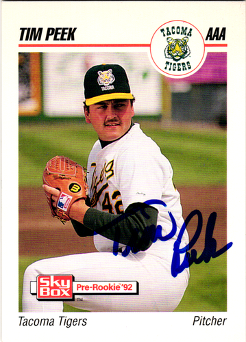 1992 SkyBox Pre-Rookie - AAA Packs Tim Peek #243 (RC) for sale online ...