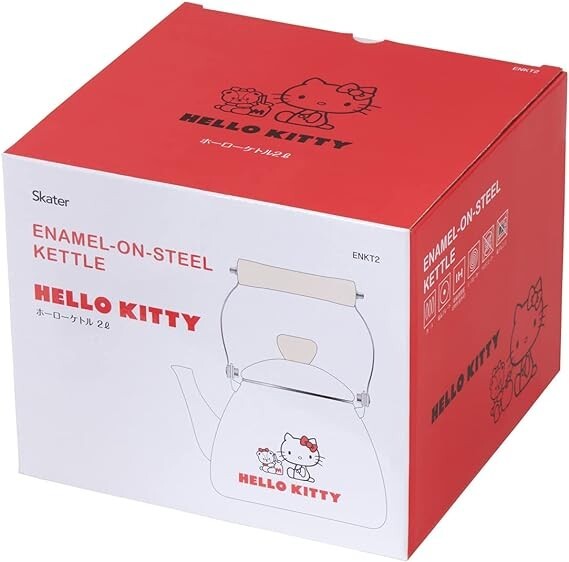 Hello Kitty Enamel On Steel Kettle 2L Horo White Cute Sanrio Tea Pot ...