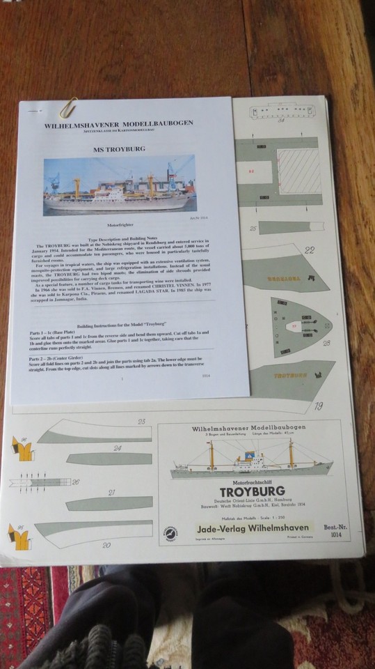ship card model kit - 5 models in total | eBay UK