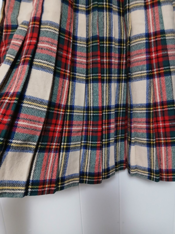 Vintage Laird-Portch Of Scotland Skirt Pure New Wool Scotch Plaid 26"W ...