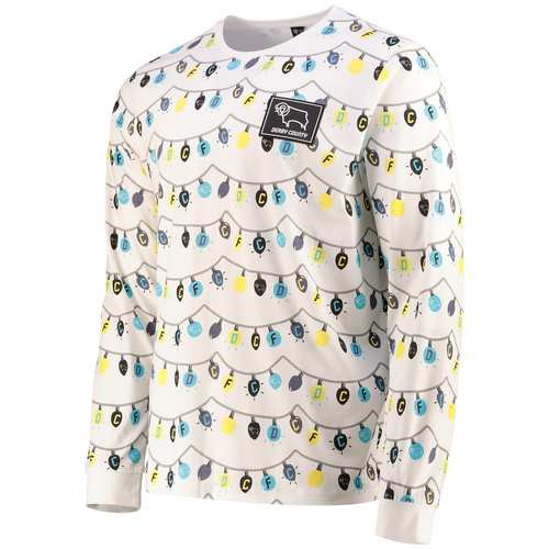 Derby County Men's Christmas Pyjamas (Size 2XL) Football Graphic Top ...