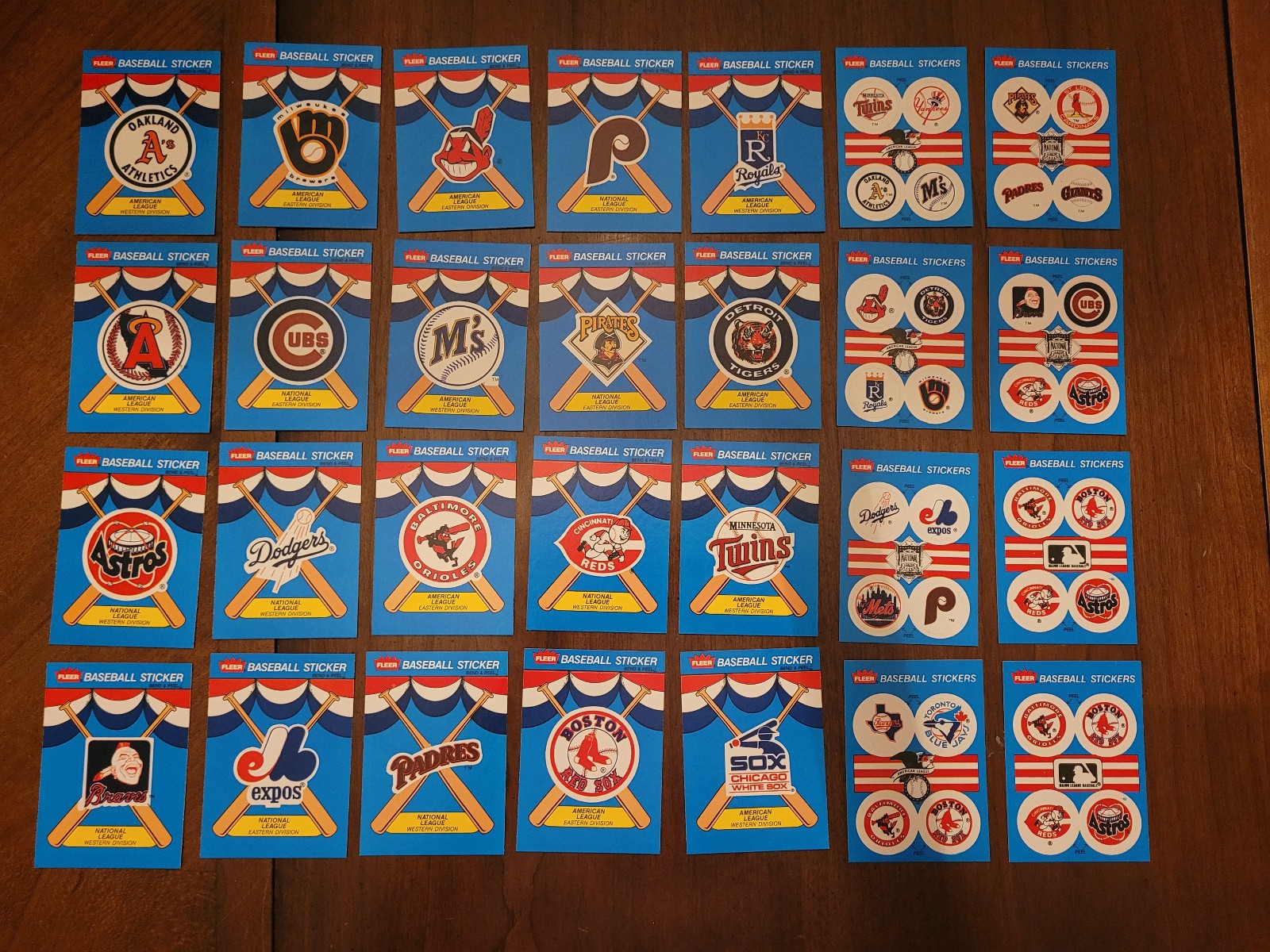 1989 Fleer - Vintage MLB Logo Stickers | eBay