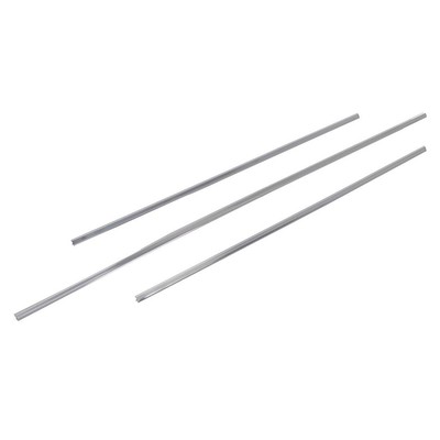 Rear Window Gasket Lock Strip Set-3 pcs Chrome-67 Dart Valiant 2d or 4d ...