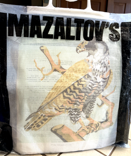 MAZALTOV'S WOOL NEEDLEPOINT KIT AMERICAN PEREGRINE FALCON WORLD ...
