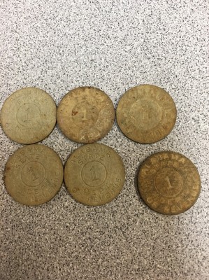 Six (6) Lot Of Alabama State Dept of Revenue, Sales Tax "1" Tokens | eBay