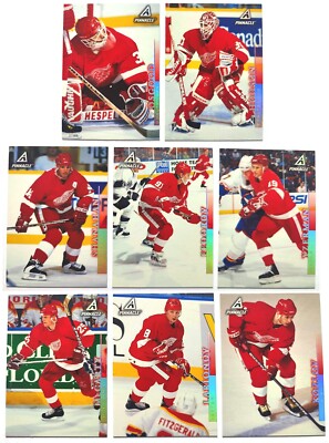 1997-98 DETROIT RED WINGS PINNACLE NHL HOCKEY 8 CARD TEAM SET YZERMAN ...