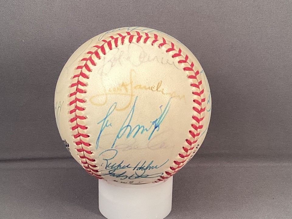1984 CHICAGO CUBS AUTOGRAPHED SIGNED TEAM BASEBALL BALL SMITH DURHAM ...