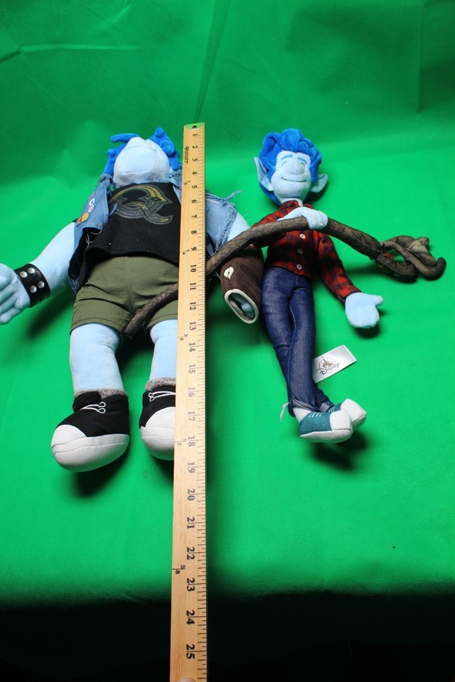 Onward Barley Ian Lightfoot Plush Lot Disney Pixar 18" Stuffed Animal ...