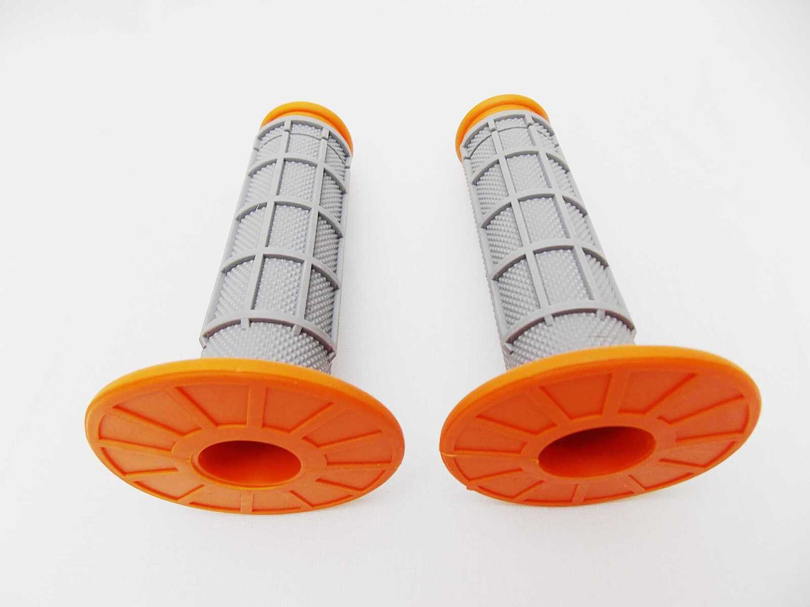 KTM 175 ORANGE GREY FORSETI HAND GRIP SET HANDLEBAR GRIPS PAIR | eBay