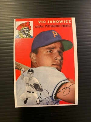 1954 TOPPS #16 VIC JANOWICZ PITTSBURGH PIRATES BASEBALL CARD NM NICE | eBay