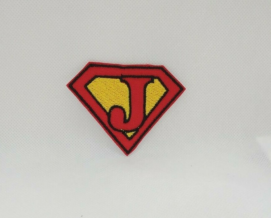 Superman Logo Patch Iron-On Superman Logo Superman Alphabet Super Hero ...