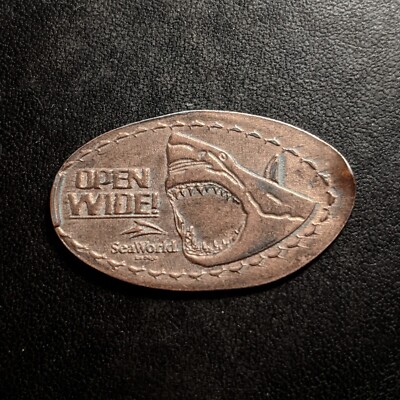 Great White Shark Open Wide SeaWorld - Press Coin Elongated Penny ...