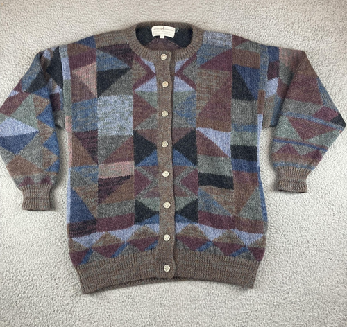 Vintage Peruvian Connection Sweater Womens Large Alpaca Geometric Peru ...