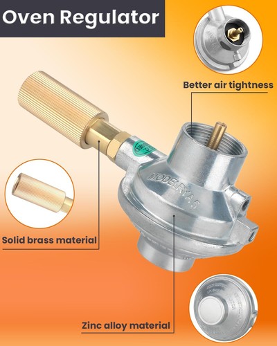 Oven Regulator Fit For Camp Chef Deluxe Outdoor Oven, Silver/yellow | eBay