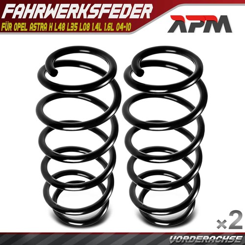 2x Federn Fahrwerksfeder Vorne für Opel Astra H L48 L35 L08 1.4L 1.6L ...