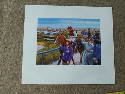 Vintage Print By Anthony Alonzo – "The Winners Circle "1986, Breeders ...