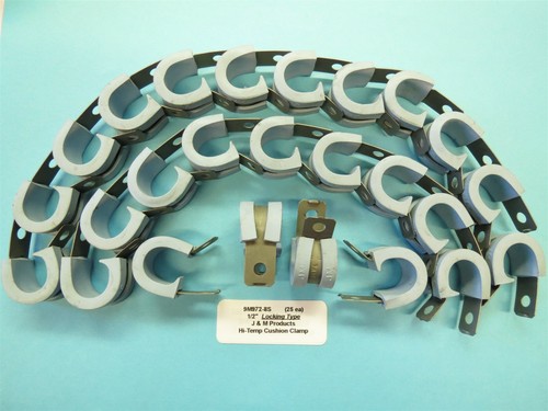 1/2” Locking Aerospace Hi-Temp Cushion Loop Clamps J&M UMPCO 9M972-8S ...