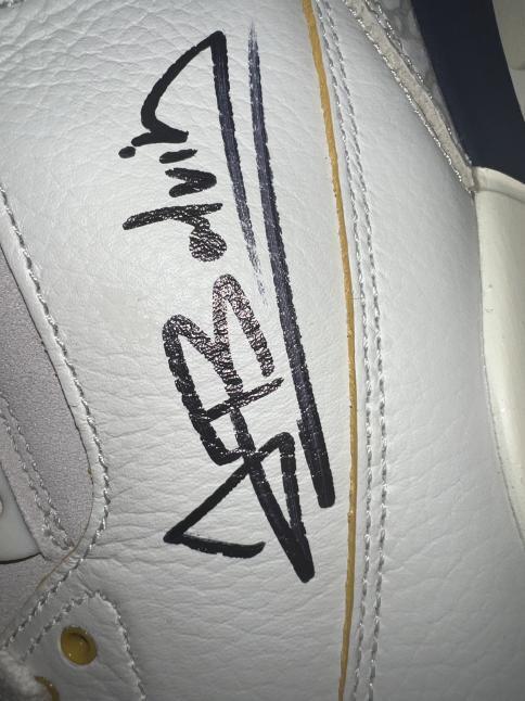 Autographed SIGNED Jordan 3 Retro x J. Balvin Mid Medellin Sunset | eBay