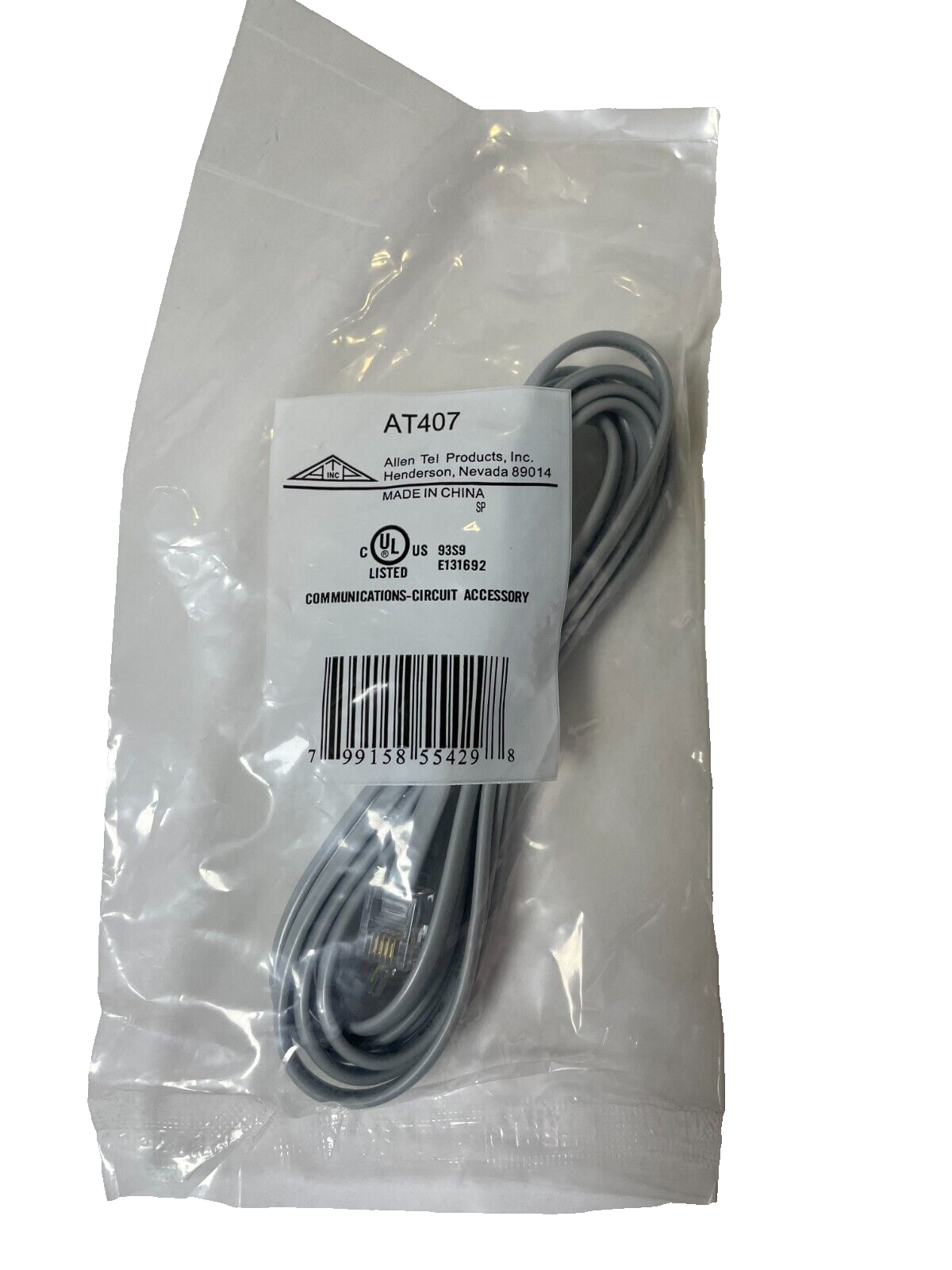 Allen Tel - Phone cable RJ-11 (M) 2.1 m silver satin for sale online | eBay