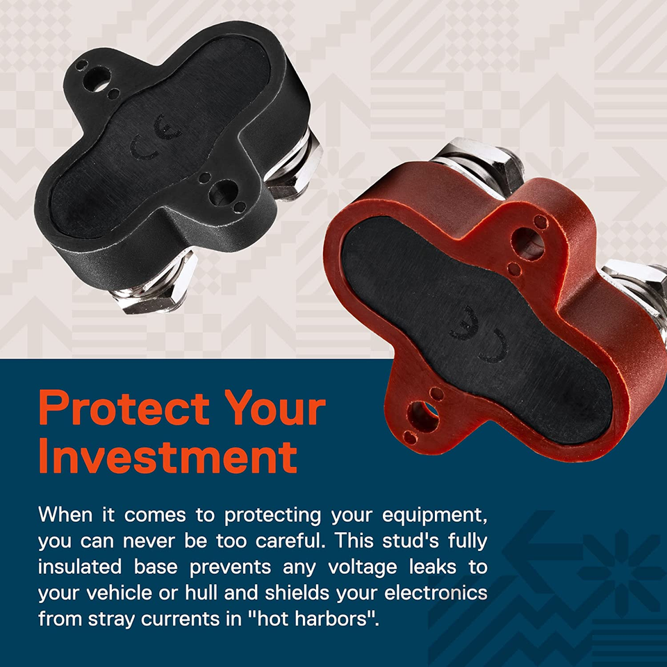 Battery Power Distribution Terminal Block Set Auto Marine Car Trailer ...