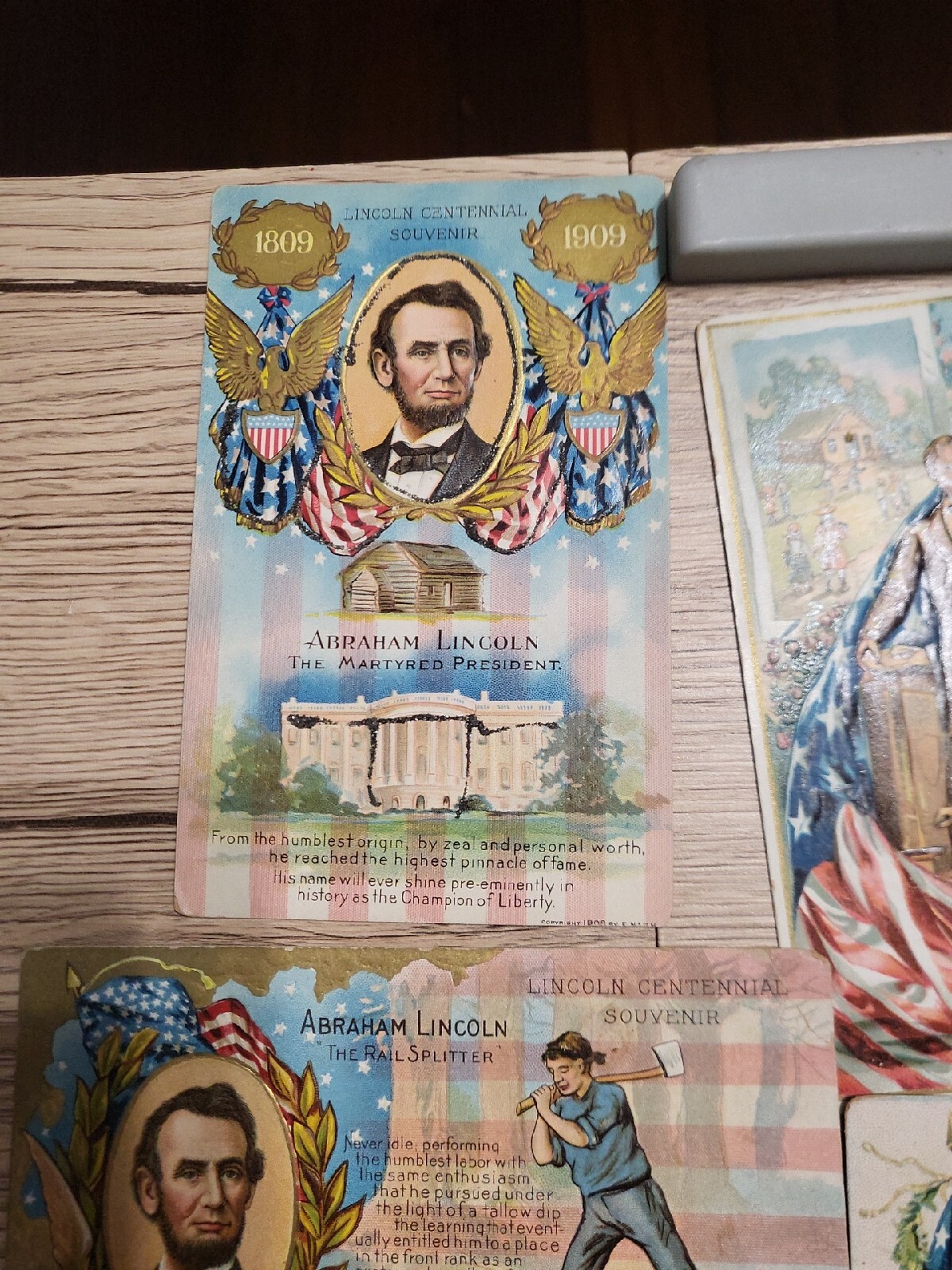 6 - 1908 Vintage Nash Lincoln’s Birthday , Centennial Postcards - Life ...