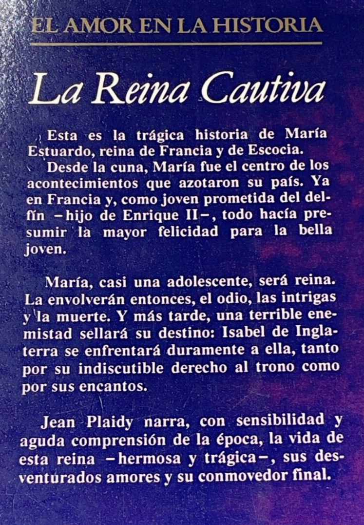 La Reina Cautiva by Jean Plaidy Spanish Edition 1989-Queen of France ...