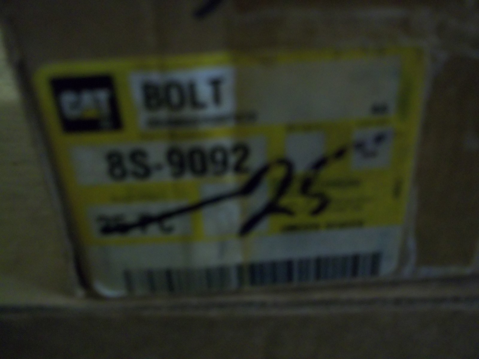 LOT OF 3 GENUINE CAT CAP SCREWS BOLTS PART NUMBER 8S-9092 | eBay