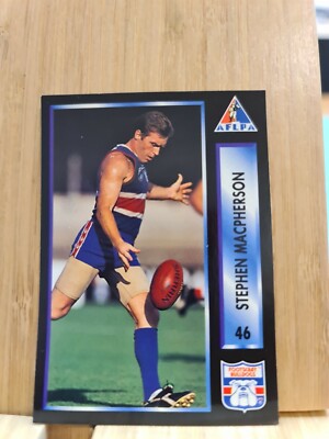 STEPHEN MacPHERSON🏆94 Series AFLPA #46 BULLDOGS AFL Trading Card 🏆FREE ...