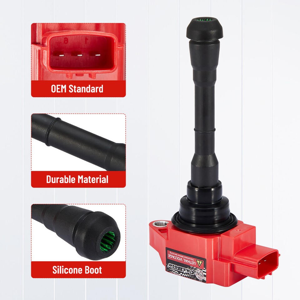 UF659 4X Ignition Coil & Iridium Spark Plug for Nissan Juke Sentra 1.6L ...