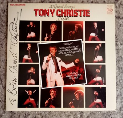 Tony Christie -Is This The Way To Amarillo Personally Signed Record LP ...